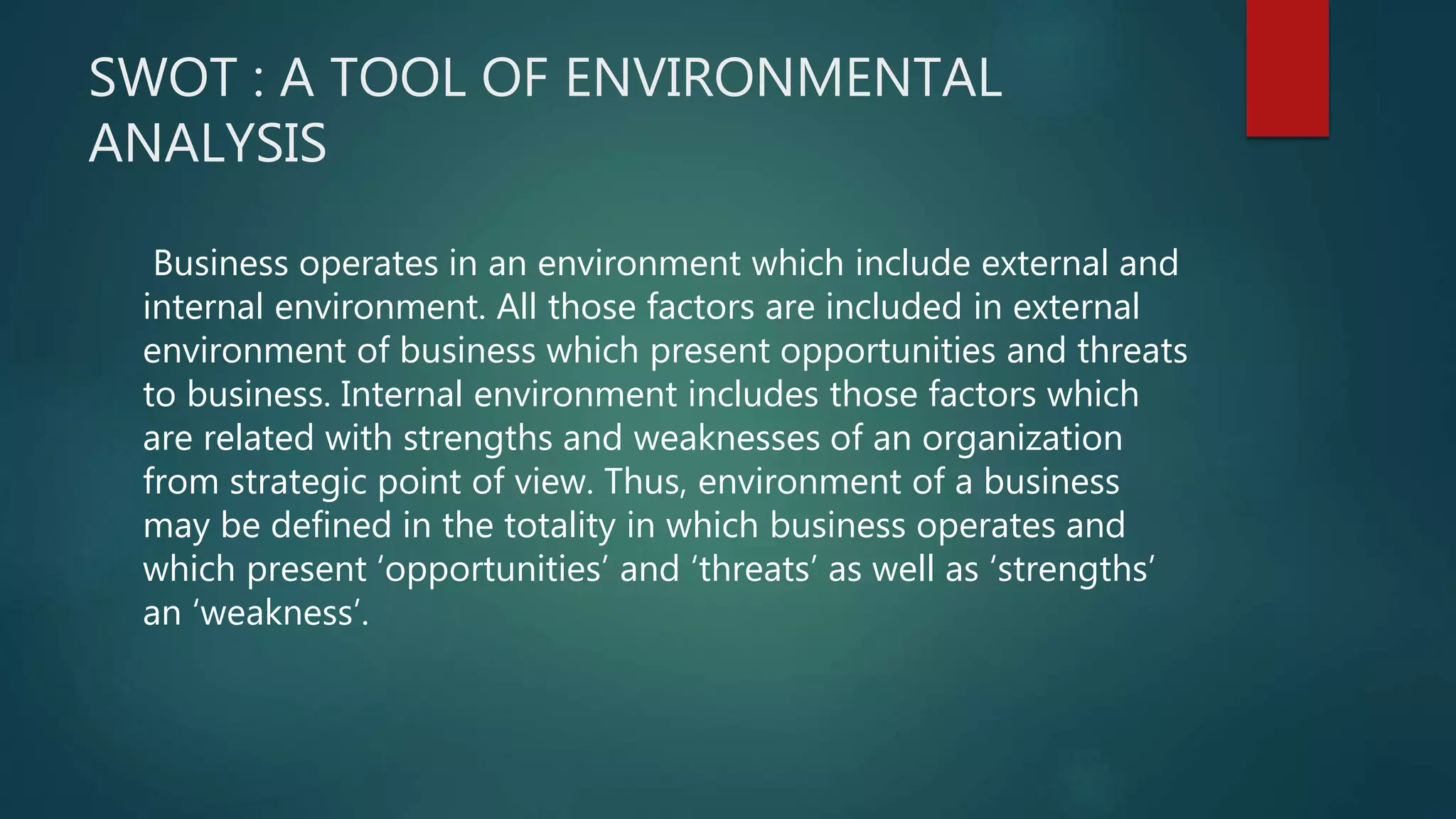 Swot analysis | PPTX