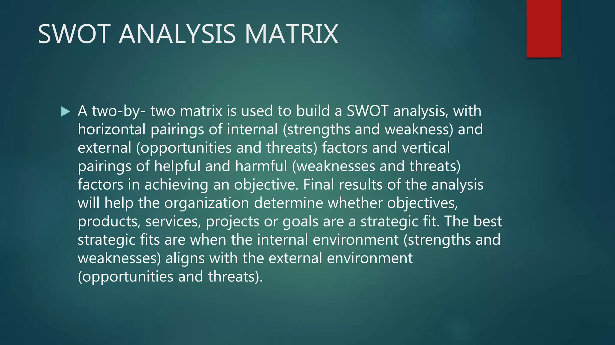 Swot analysis | PPTX
