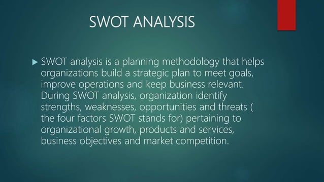 Swot analysis | PPTX