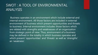 Swot analysis | PPTX