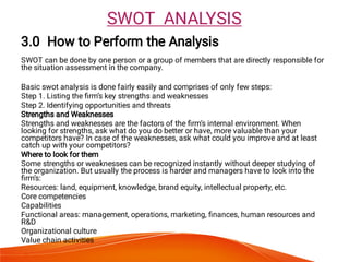 Swot analysis | PPT