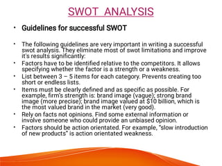 Swot analysis | PPT