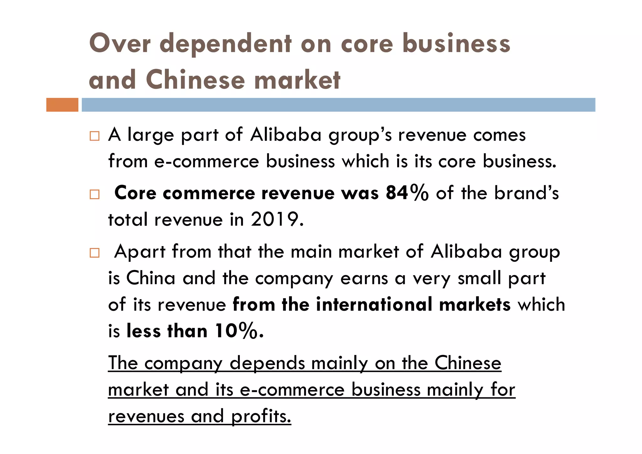 Alibaba SWOT Analysis | PDF