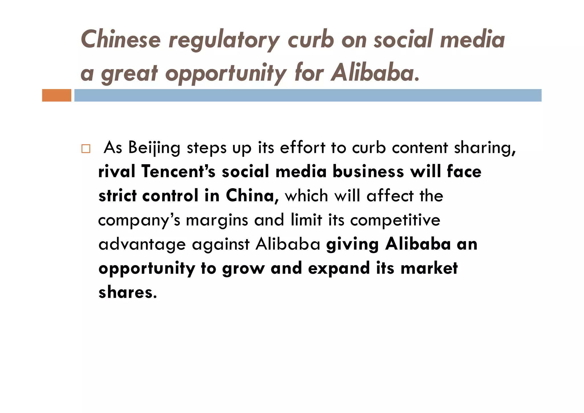 Alibaba SWOT Analysis | PDF