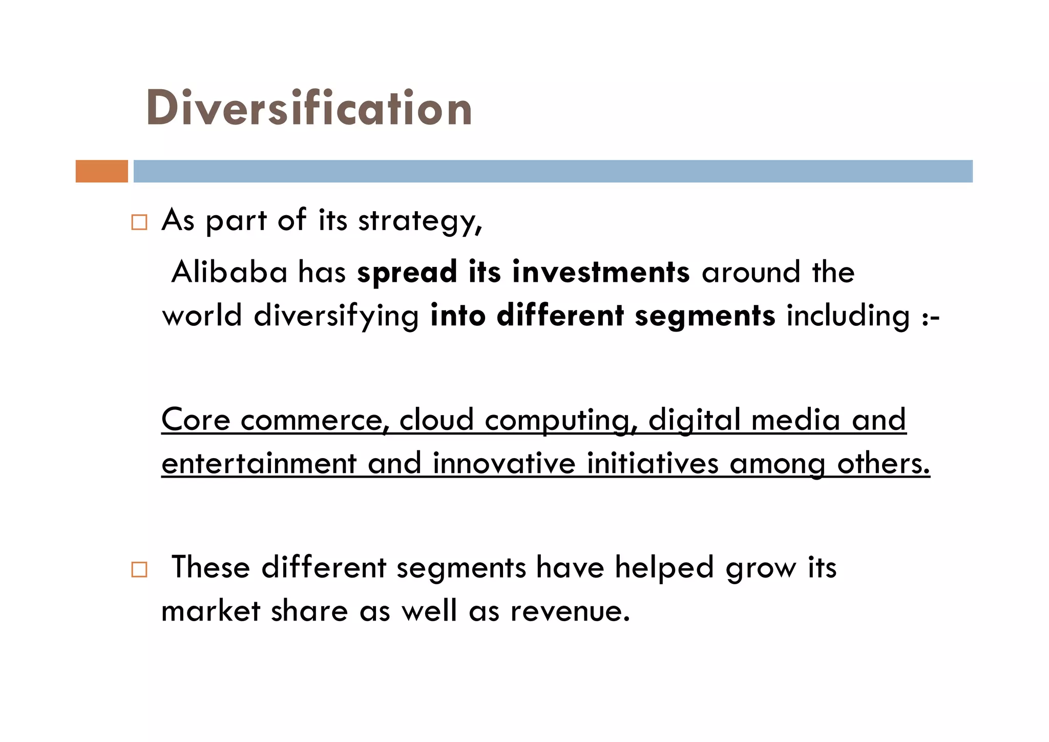 Alibaba SWOT Analysis | PDF