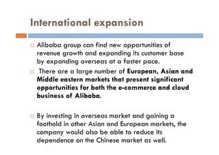 Alibaba SWOT Analysis | PDF