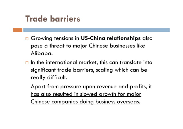 Alibaba SWOT Analysis | PDF