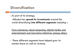 Alibaba SWOT Analysis | PDF
