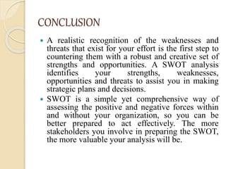 Swot analysis | PPT