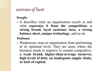Swot analysis | PPT | Free Download