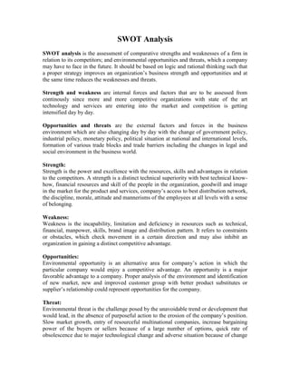 SWOT analysis.doc