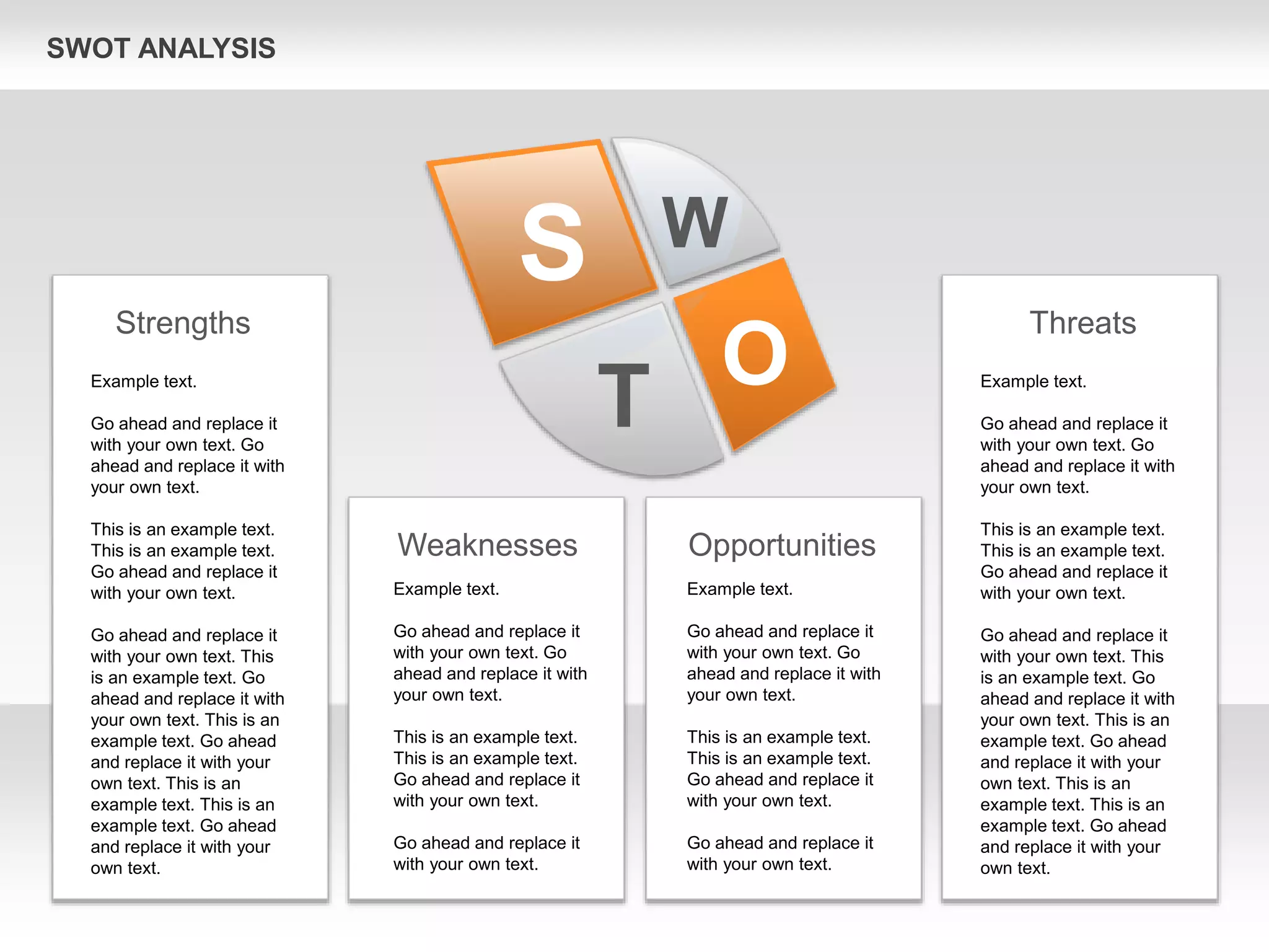 SWOT Analysis Petals Diagram (for PowerPoint and Google Slides) | PPT