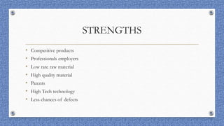 SWOT ANALYSIS of marketing mix and .pptx