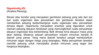 SWOT Analysis, sebuah metode analisis strategi bisnis | PPT