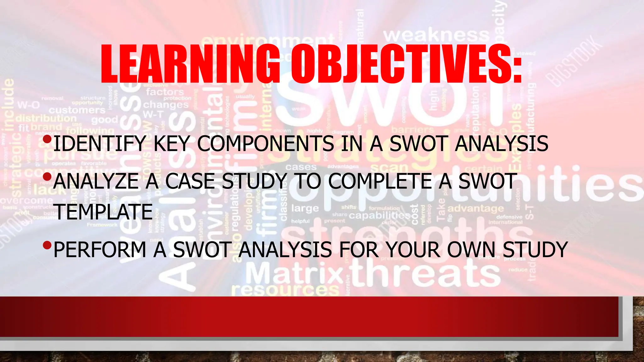 SWOT analysis (Strength, Weakness, Opportunities , and Threats | PPTX