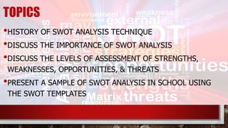 SWOT analysis (Strength, Weakness, Opportunities , and Threats | PPTX