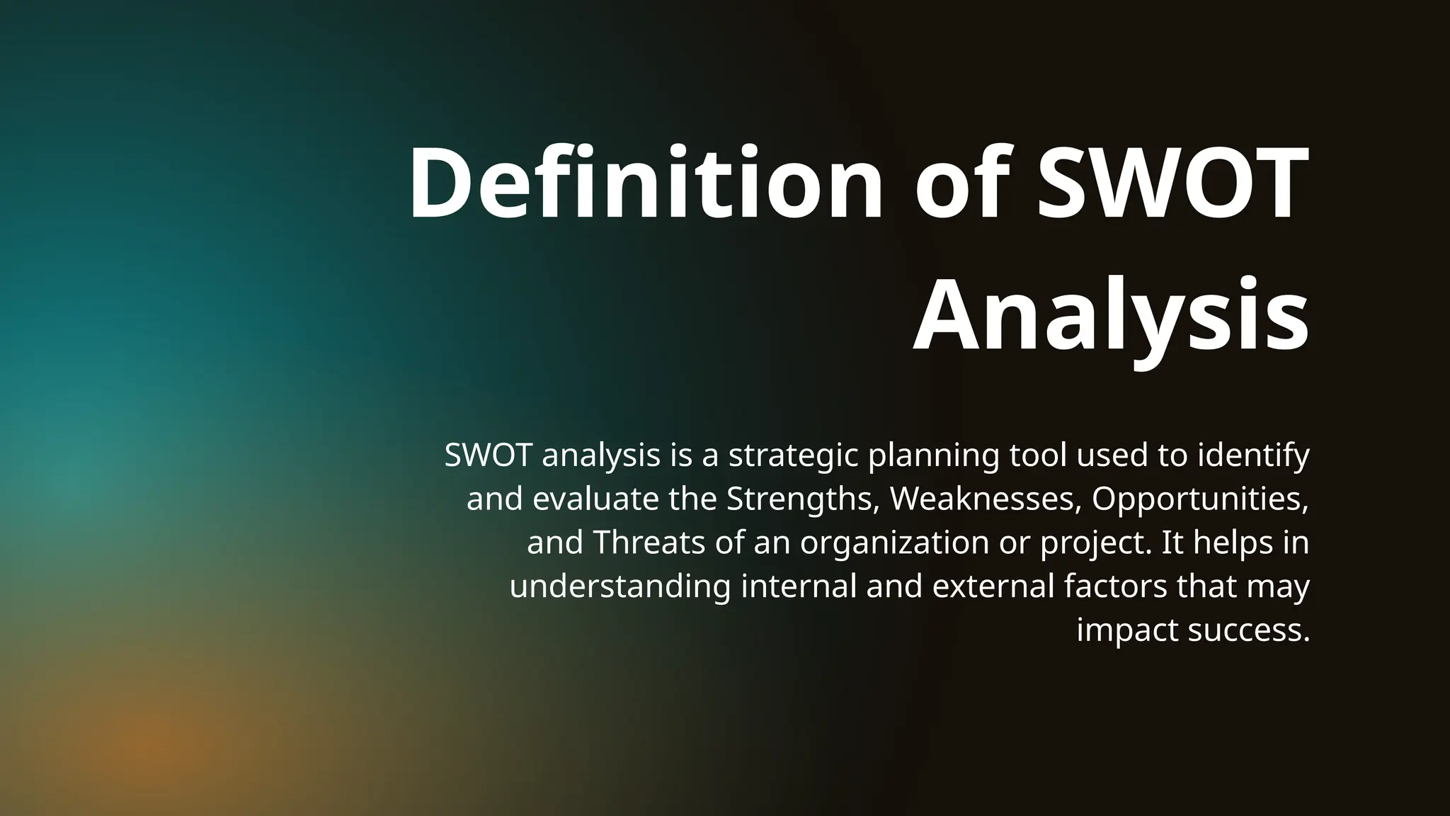 SWOT Analysis.pptx another swot analysis ppt with a ai overview | PPT