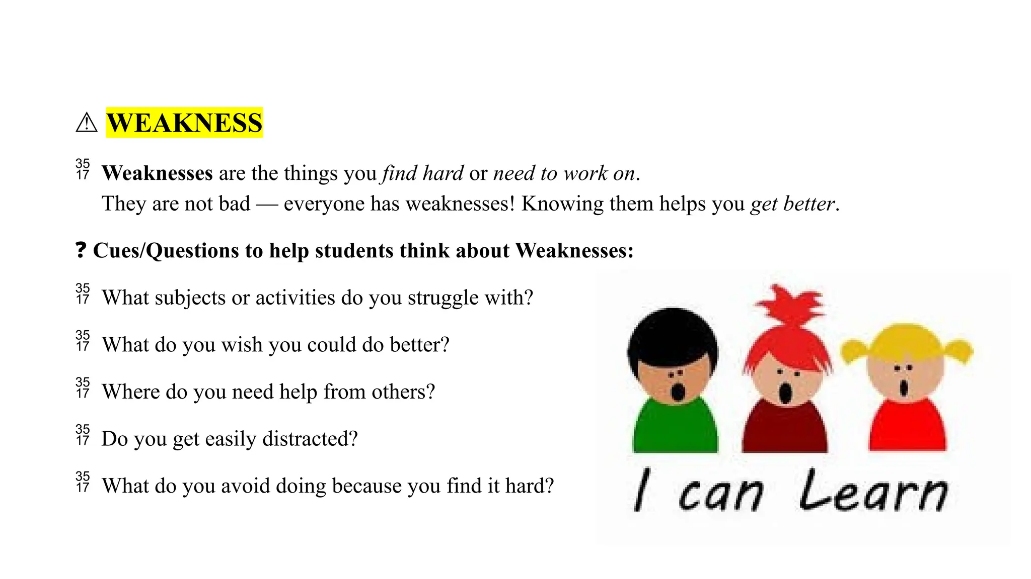 swot analysis.pptx Self awareness, strengths and weaknesses | PPTX