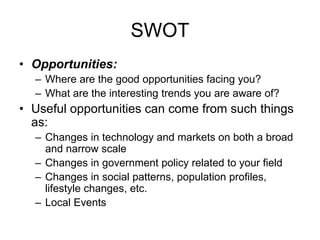 Swot analysis 3 | PDF