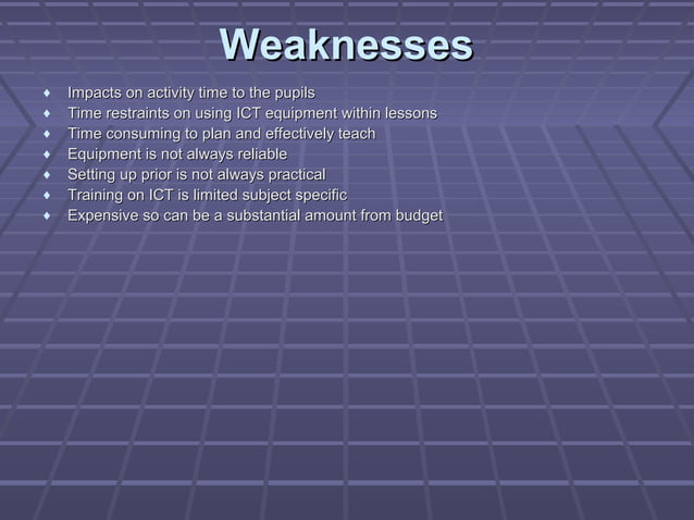 Swo tanalysis ict intergated within physical education lessons | PPT