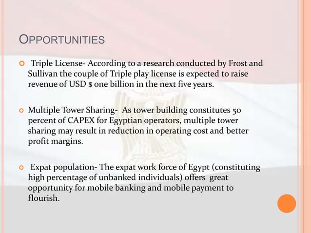 Egyptian Telecom Industry: SWOT Analysis | PPTX