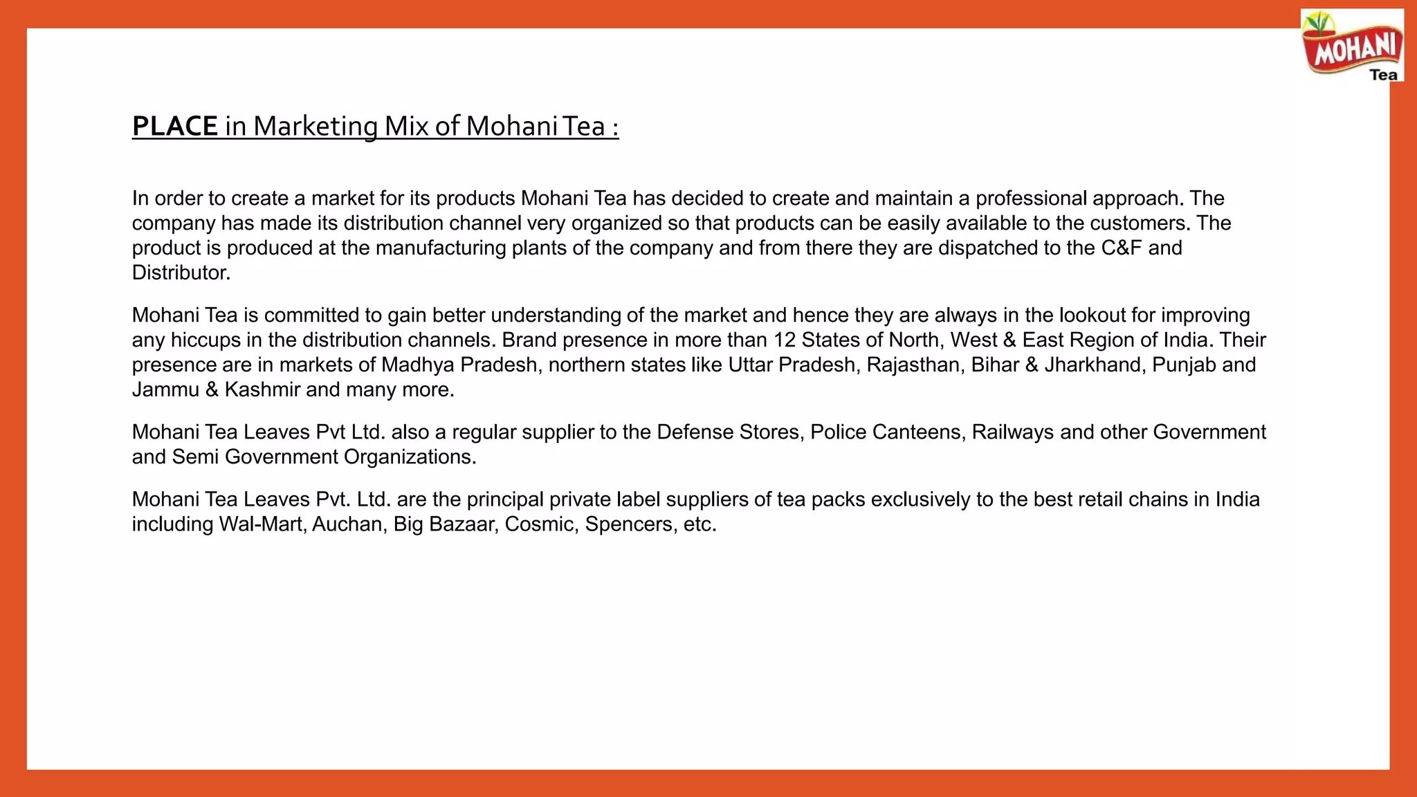 Swot analysis mohani tea | PDF