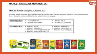 Swot analysis mohani tea | PDF