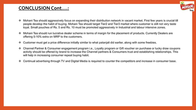 Swot analysis mohani tea | PDF