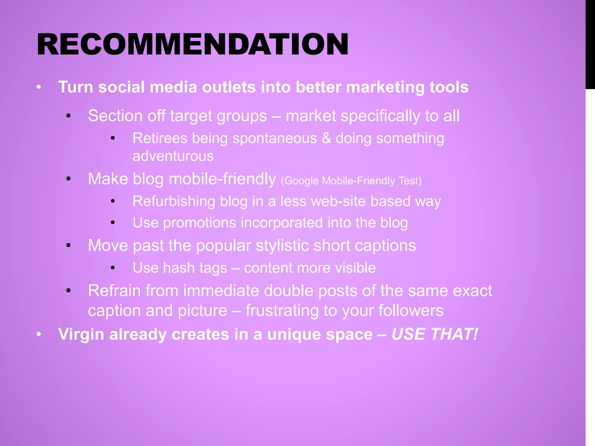 'Flying High' with Digital Media: SWOT Analysis for Virgin America | PPT