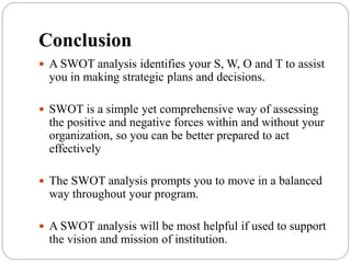Swot analysis | PPTX