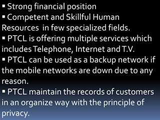 SWOT analysis: a case study of ptcl | PPTX