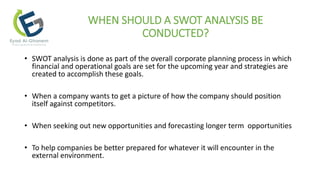 SWOT Analysis, BCG Matrix, GE Matrix , Business level strategies | PPTX