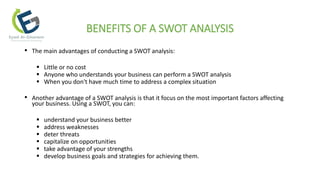 SWOT Analysis, BCG Matrix, GE Matrix , Business level strategies | PPTX