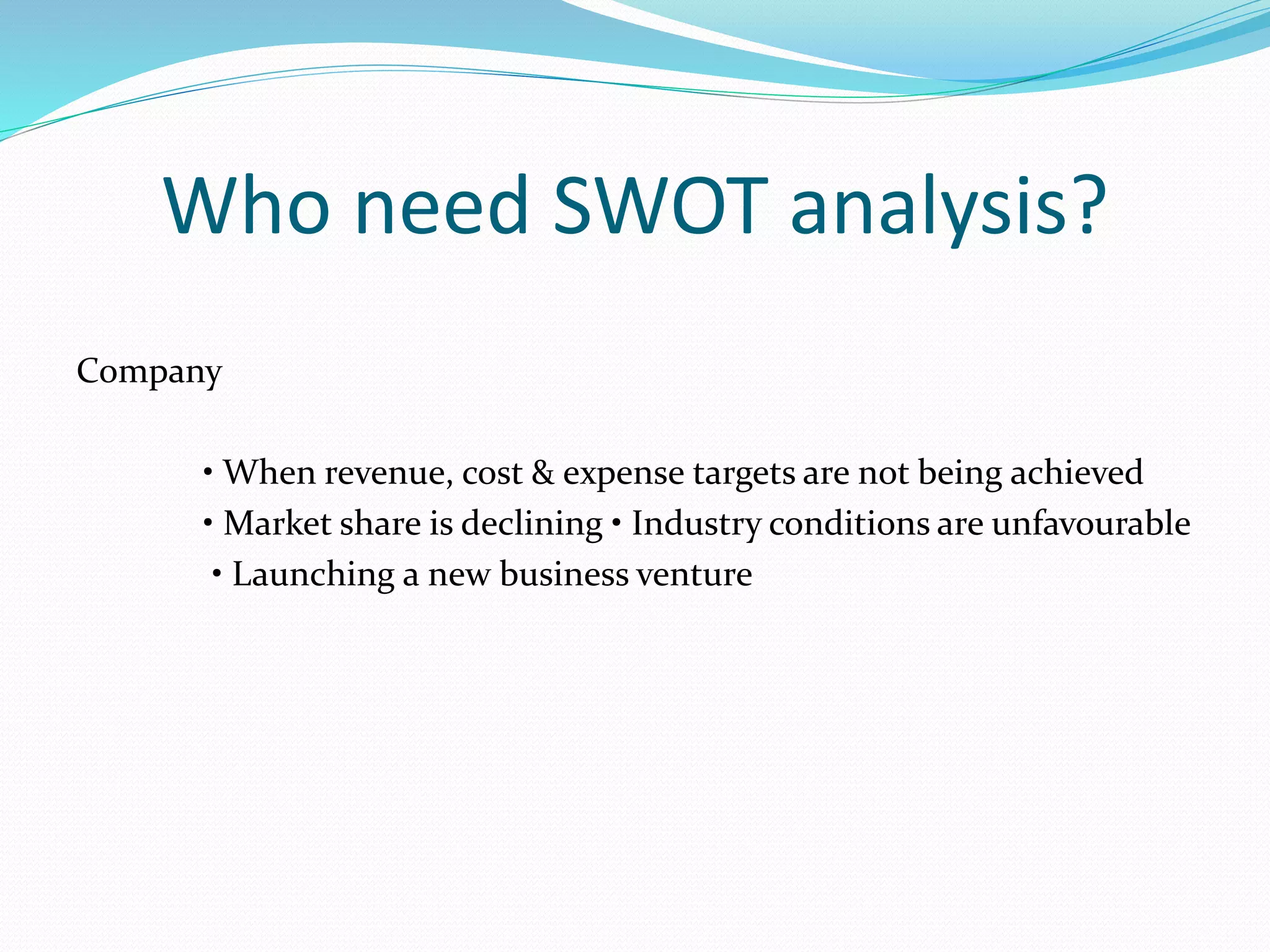 Swot analysis & BCG Mtrix | PPT