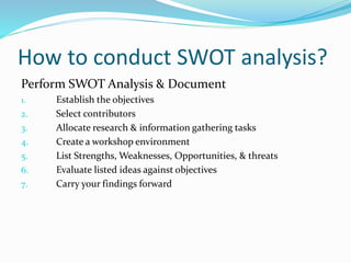 Swot analysis & BCG Mtrix | PPT