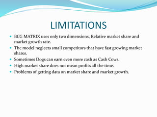 Swot analysis & BCG Mtrix | PPT