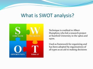 Swot analysis & BCG Mtrix | PPT