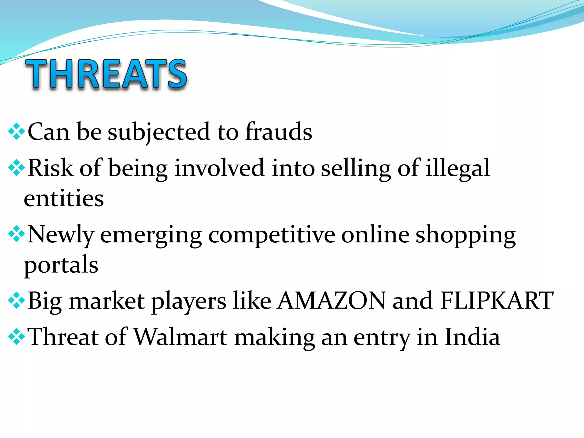 Flipkart, amazon, snapdeal SWOT analysis | PPTX