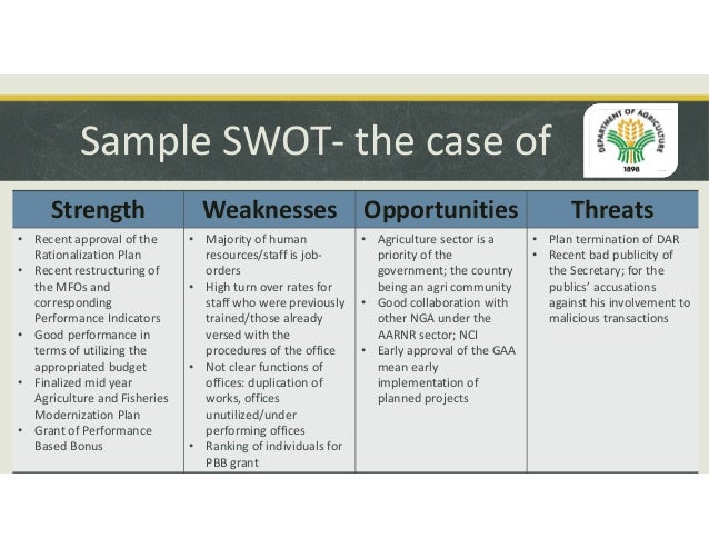 Swot analysis of government department - musclepna