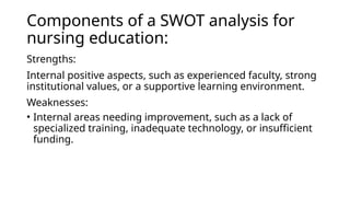 SWOT ANALYSIS as a tool in research study | PPTX
