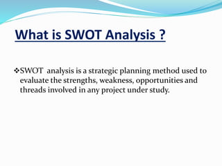 Swot analysis for tourism industry by kandasamy anusanth | PPTX