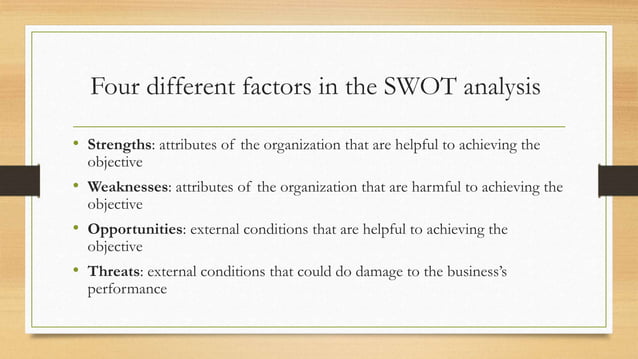 SWOT Analysis for Your Startup Business | PPTX | Business | Business ...