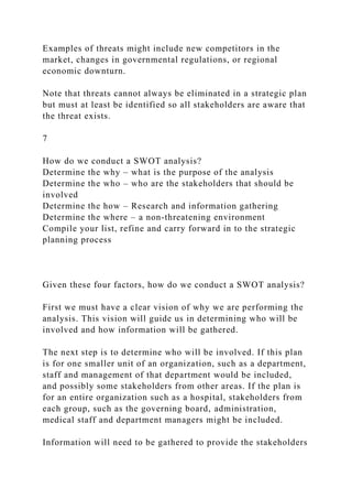 SWOT AnalysisHCS499 Version 42University of Phoenix Mater.docx