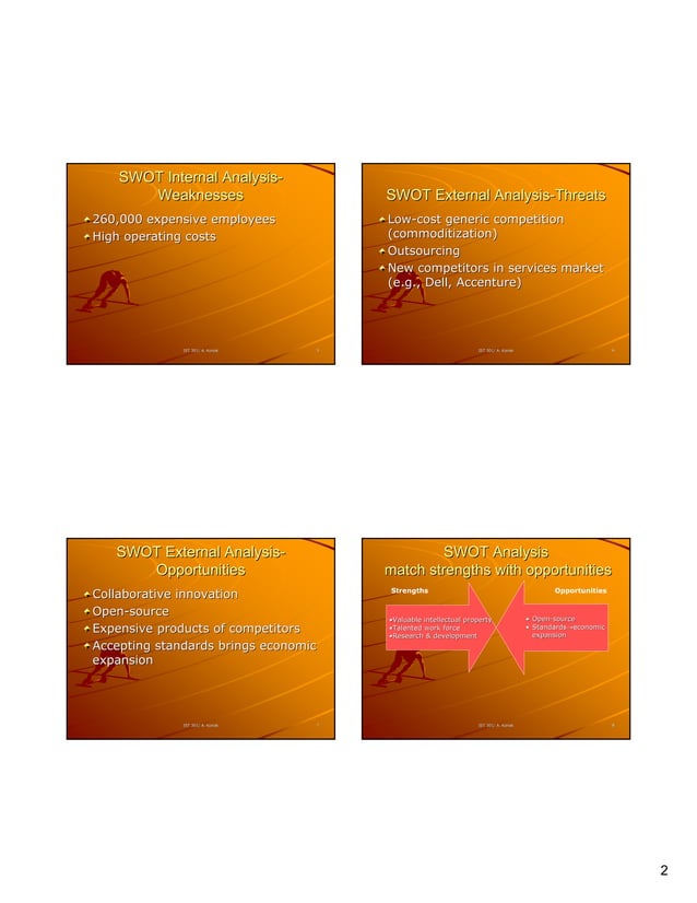 Swot analysis ibm | PDF | Business Administration | Business