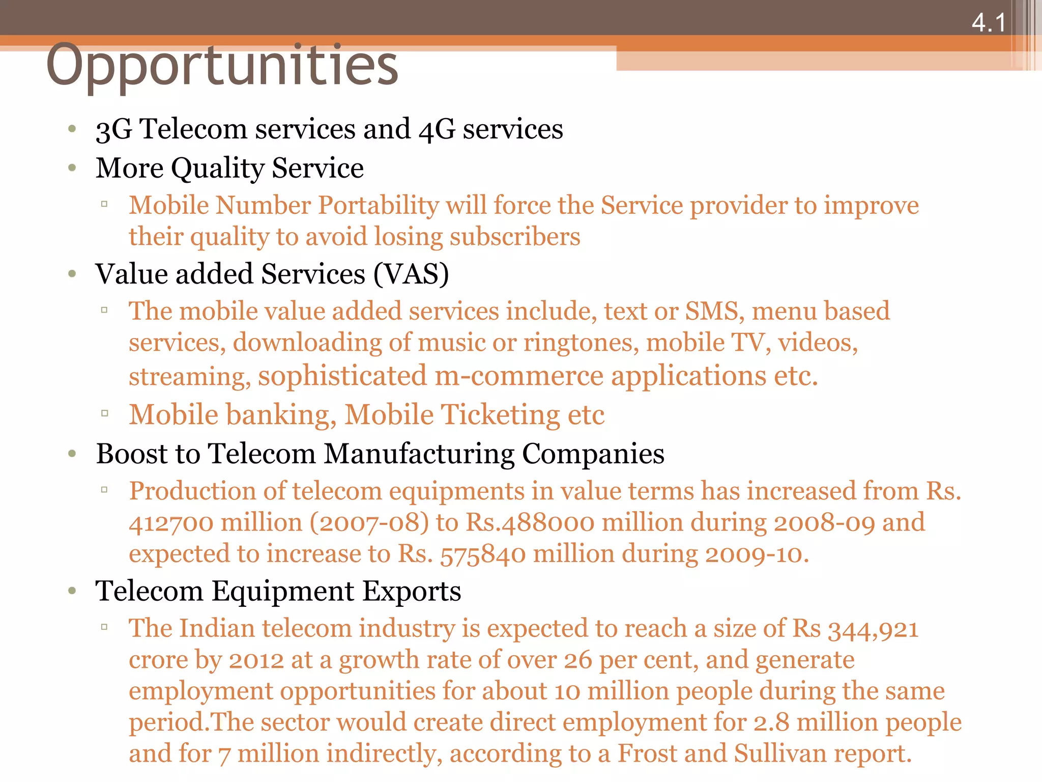Swot Analysis Indian Telecom Industry Ppt | PPT