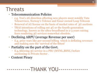 Swot Analysis Indian Telecom Industry Ppt | PPT | Smartphones ...