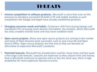 Swot analysis microsoft | PPT