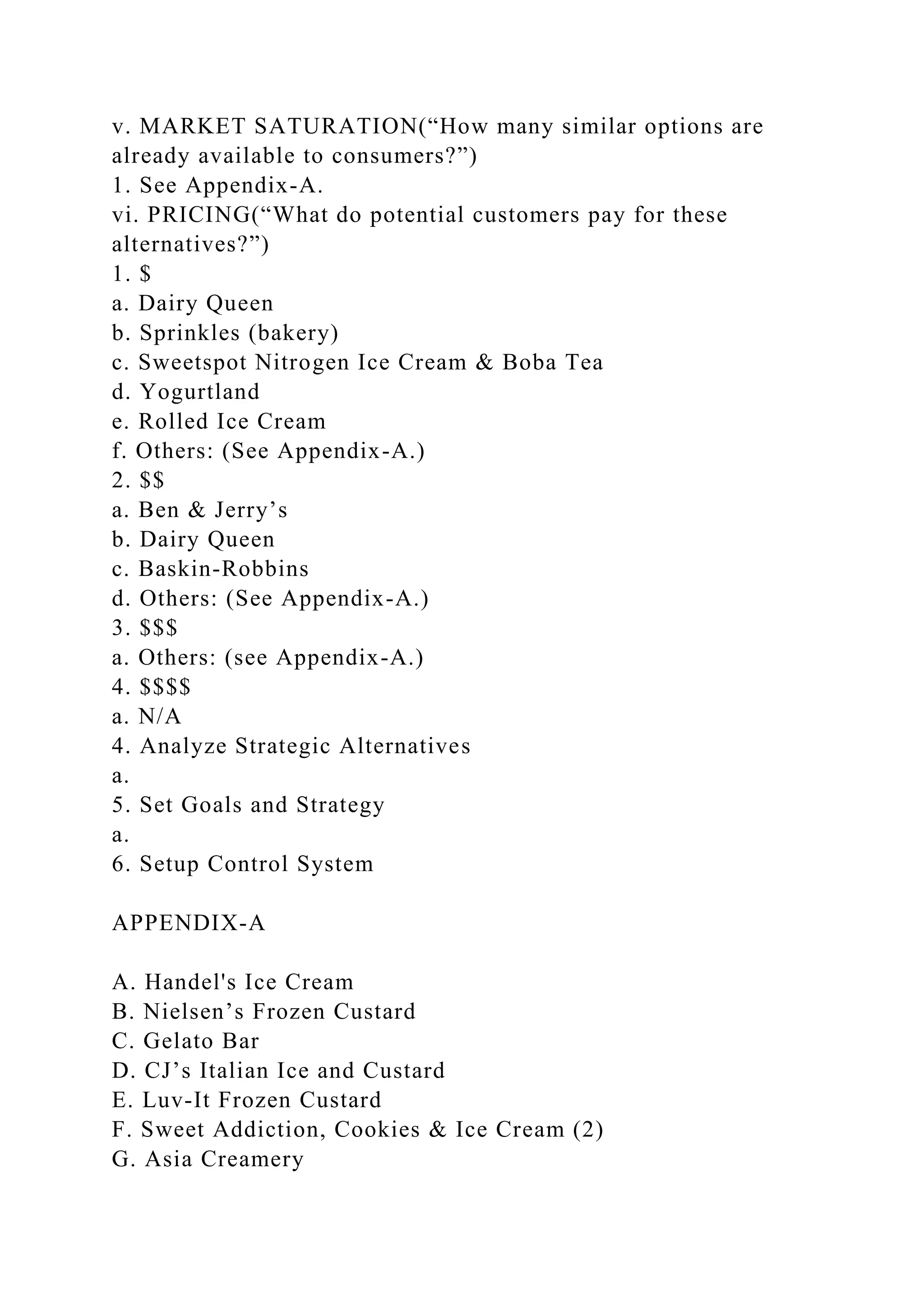 SWOT Analysis Most of the people have a high taste for ice cream.docx