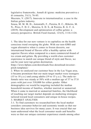 SWOT Analysis Most of the people have a high taste for ice cream.docx