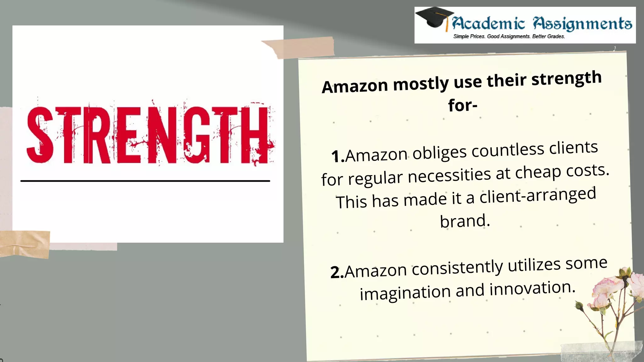 Swot analysis of amazon the strategy for using strength | PPT